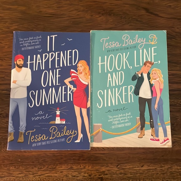 Other | Tessa Bailey Two Book Series It Happened One Summer Hook Line ...